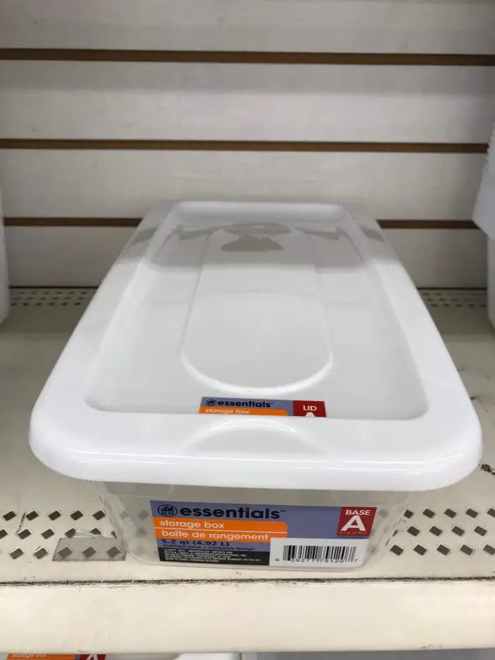 Dollar Store storage container | Backyard Chickens Mama