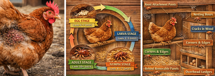 Chicken Mite Lifecycle Chart: Why Winter Doesn’t Always Stop Them