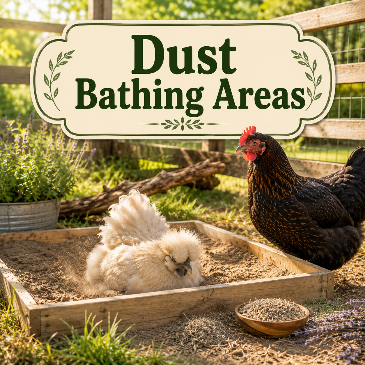 Dust Bathing Areas | Backyard Chickens Mama